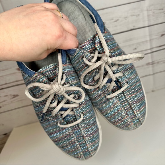 Dansko | Shoes | Dansko Brandi Blue Multi Color Vegan Woven Fabric Lace ...